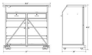 Large Restaurant Hostess Station | The Hostess Station